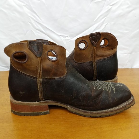 Double H | Shoes | Double H Square Toe No Lace Heeled Chukka Work Boots ...